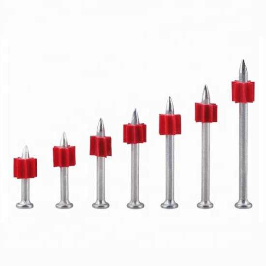 PD Drive Pins with 300 Head Red Plastic Flute Shoot Nails Smooth Shank ...