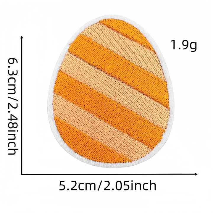 New Iron on Embroidery Cute Easter Egg Patch for Kid Clothes Bag ...