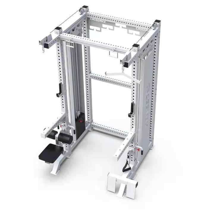Crossmax Pro Adjustable Pulley & Steel Smith Rack Set for Intense ...