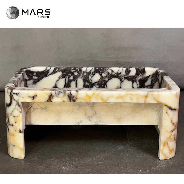 Mars Stone Natural Stone Calacatta Viola Marble Wall Hung Basin for ...