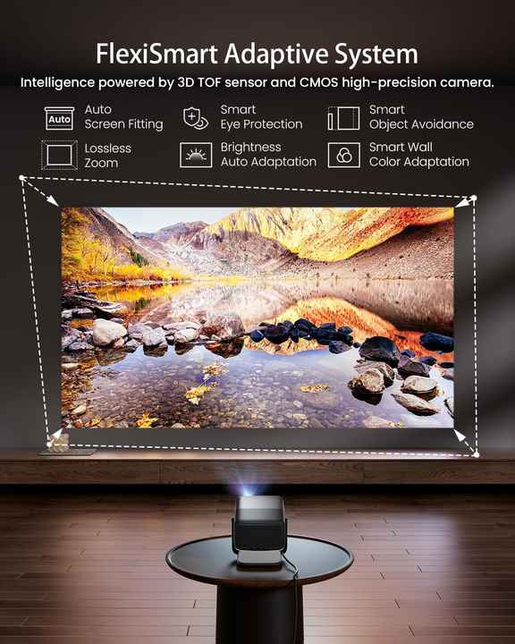 JMGO N1S Ultra 4K Native Smart Home Theater Projector 4500 Ansi Lumens with Triple Laser Global ...