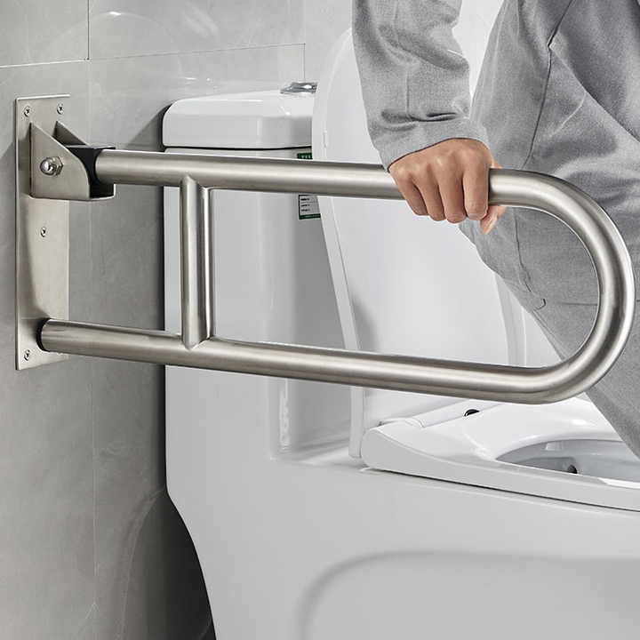 Custom Drop down Handrail - ADA Compliant Bathroom Grab Bar
