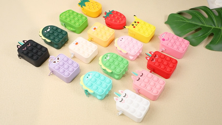 Silicone Mini Makeup Bag Pouch for Purse, Small Cosmetic Travel Bag ...