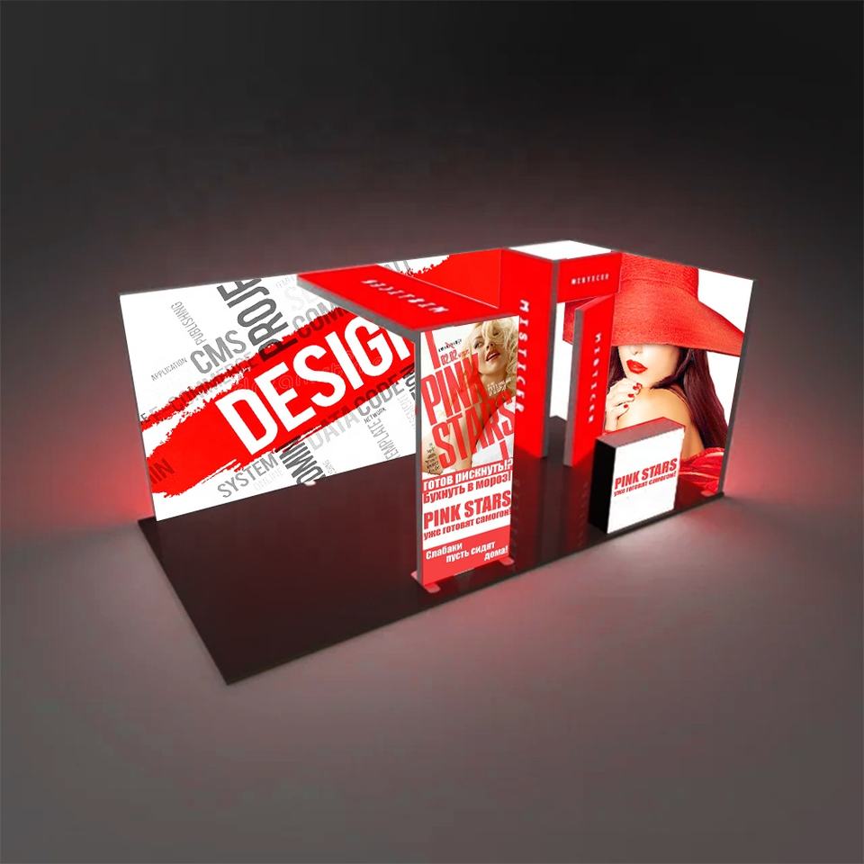 Trade Show Booth Display Exhibition Seg Lightbox Fabric Light Box Seg ...