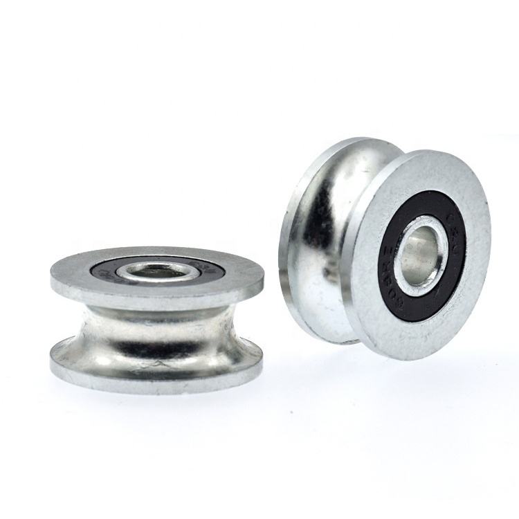U groove Steel Wheel 8*30*14mm 10mm Track Steel Guide Wheel with Good ...