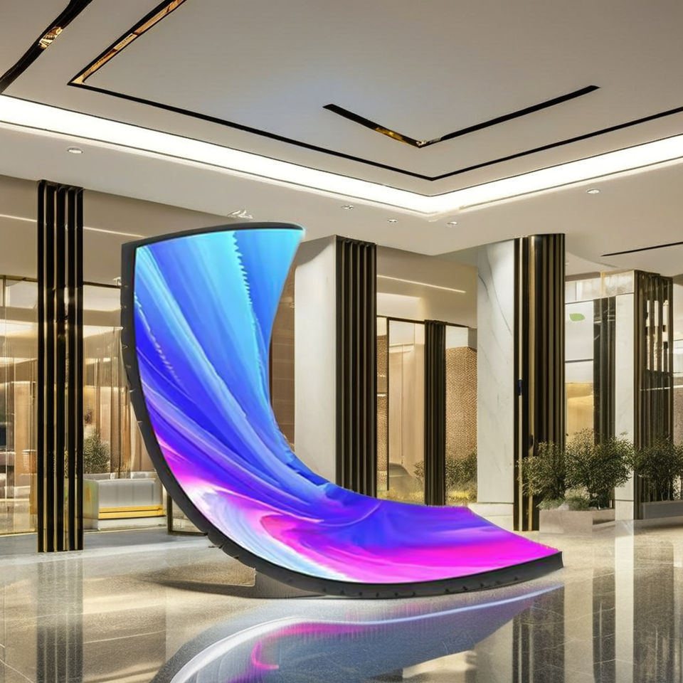 High Refresh Rate Indoor P2 Curved LED Video Wall Panel Flexible Soft ...