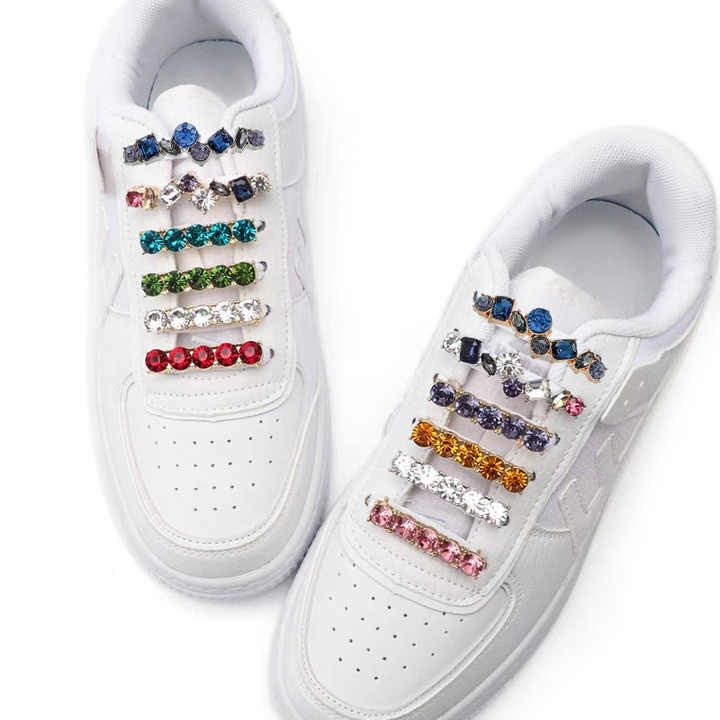 High quality Custom Metal Logo Shoe Laces Lock Sneaker Shoelace Tag ...