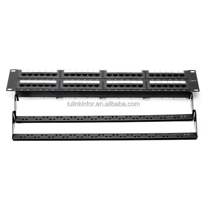 High quality modular network patch panel Cat6 UTP RJ45 48port patch ...