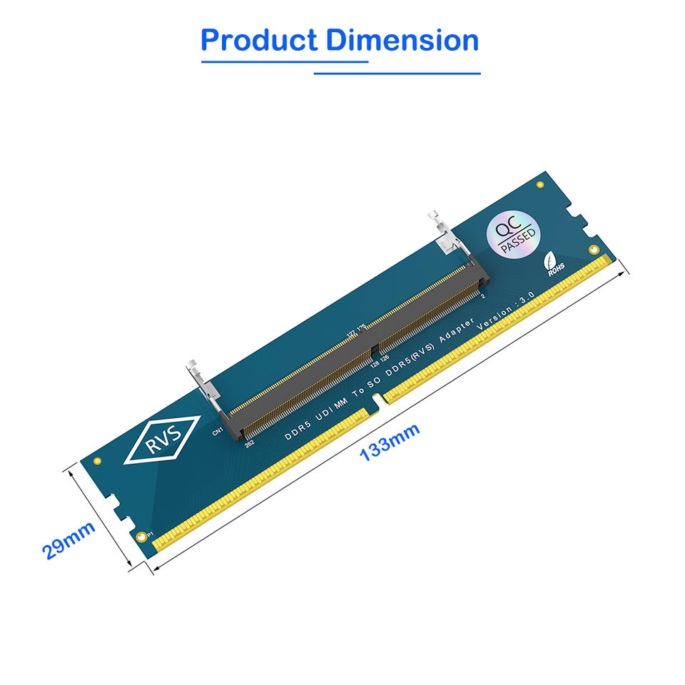 LaptopSO DDR5 Memory to Desktop DDR5 UDIMM Adapter High Speed ...