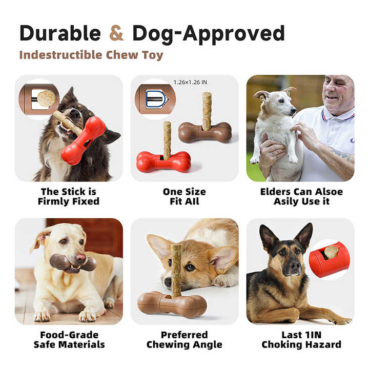 New Bone Shaped Design Bully Stick Holder for Dogs Prevent Chocking ...