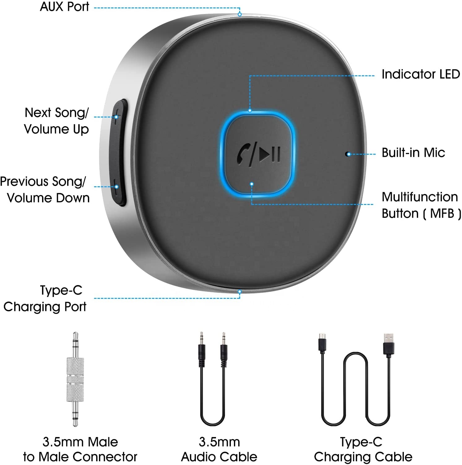 Usb To Bluetooth Adapter For Car USB Bluetooth Receiver Adapter ...