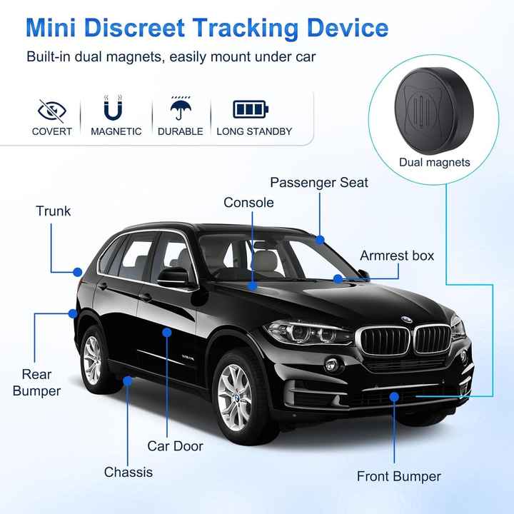 GF10 Magnetic Car Mini GPS Tracker - Anti-Lost Device