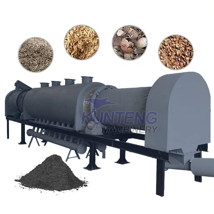 Continuous Rotary Carbonization Furnace Coconut Shell Carbonization ...