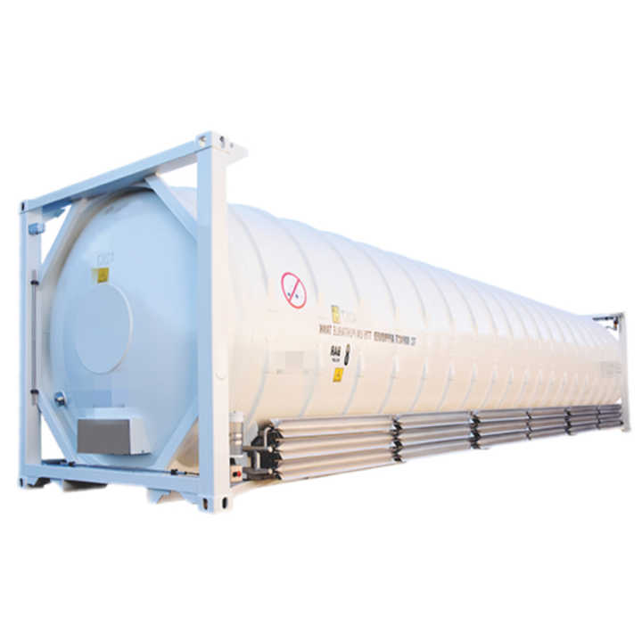 Portable T75 Stainless Steel Storage Tank GB/ASME 40ft LNG ISO ...
