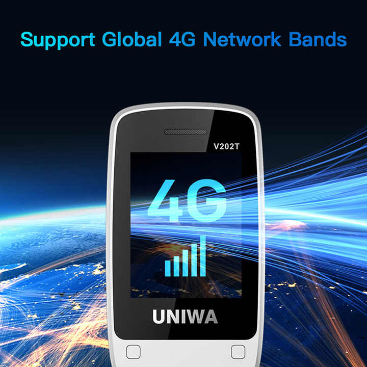 V202T Big Font Big Button 4G Flip Cellphone for Seniors