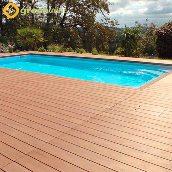 Waterproof Swimming Pool Exterior 3m 4m Composite Hollow Wpc Decking ...
