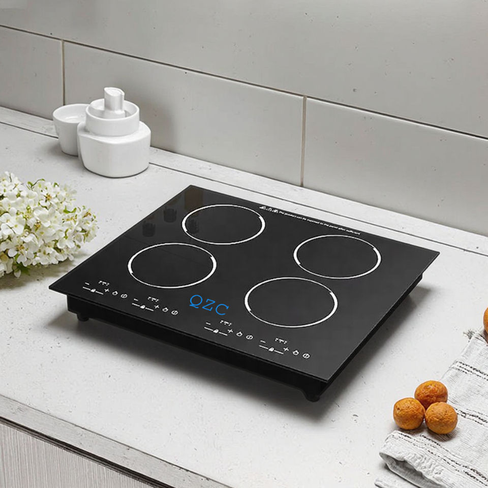 6700W Electric Induction Cooker Crystal Panel 4 Burners Touch Control ...