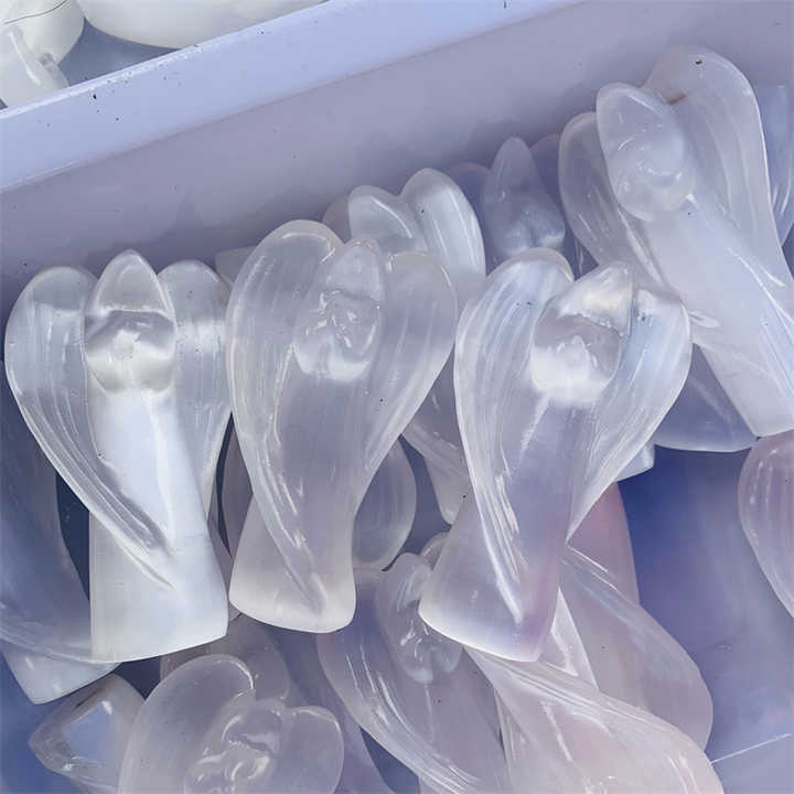 Wholesale Bulk Natural Stone Crystal Craft Selenite Angel