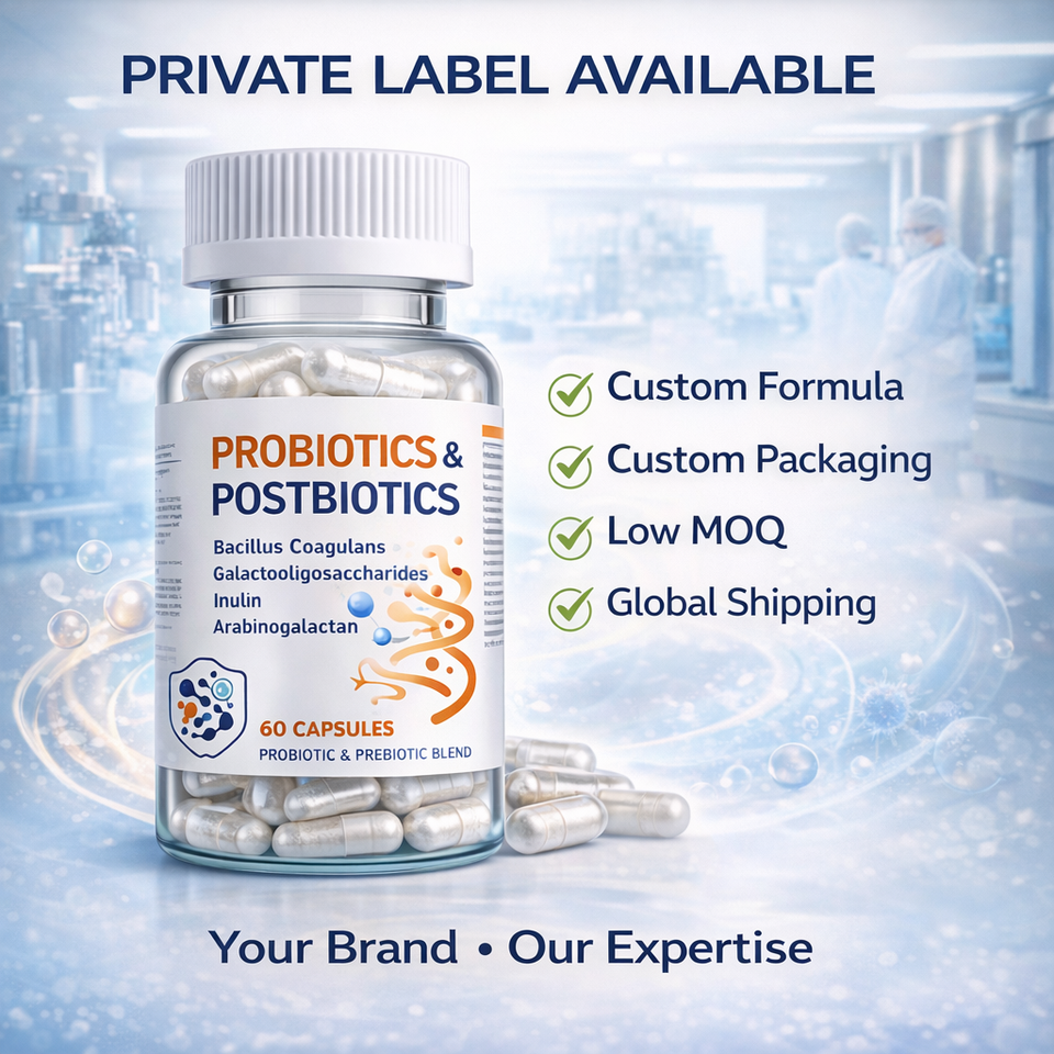 Probiotic Prebiotic Postbiotic Capsules Digestive Health Supplement ...