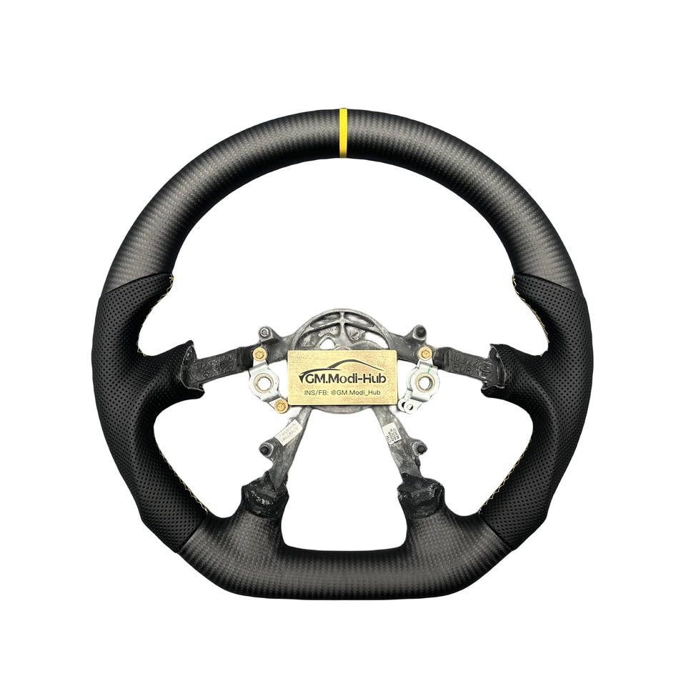 GM.Modi-Hub Carbon Fiber & Leather Steering Wheel for Chevrolet ...