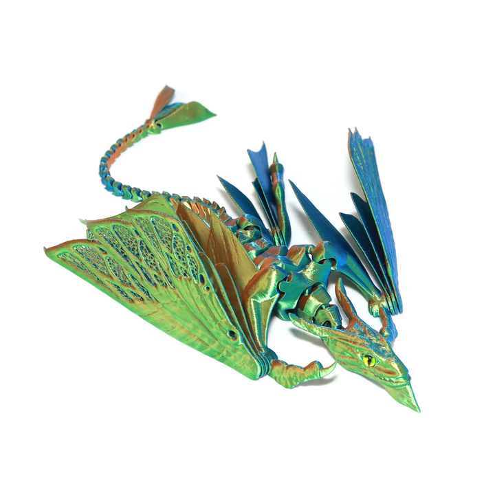 Hand-Sold 3D Printed Plastic Dragon Toy Decoration Withered Dragon ...