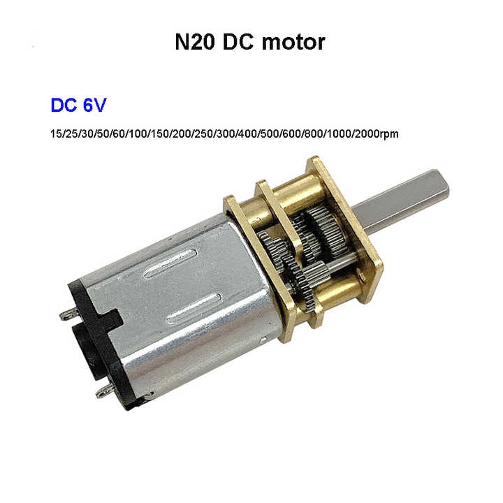 DC 3V 6V 12V N20 Mini Metal Gear Motor for DIV Robotic Arm