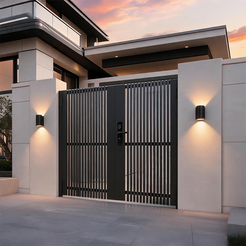 Outdoor Main Gate Designs Fencing Trellis Gates Modern Private Metal ...