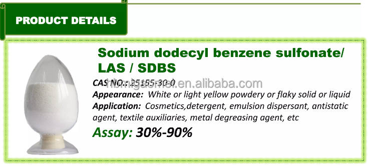 Sodium Dodecylbenzenesulfonate ( Sdbs ) Las Powder Las 90% Las 80% ...
