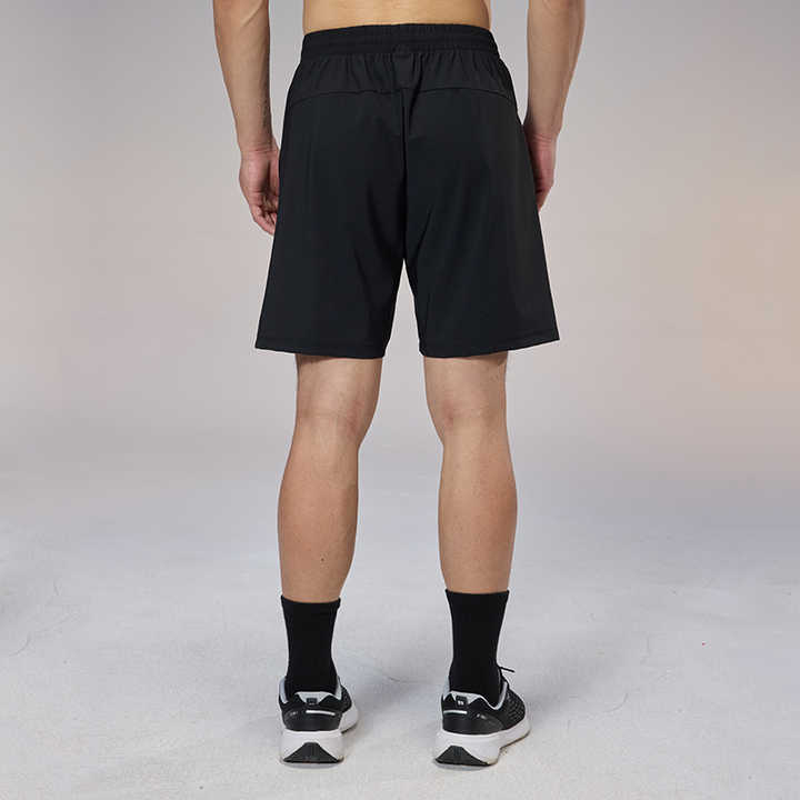 Custom Logo Plain Black Bottom Active Wear Running Shorts for Men ...