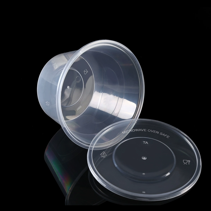 Disposable Plastic Food Container Bowl Hot Sales Disposable Round Food ...