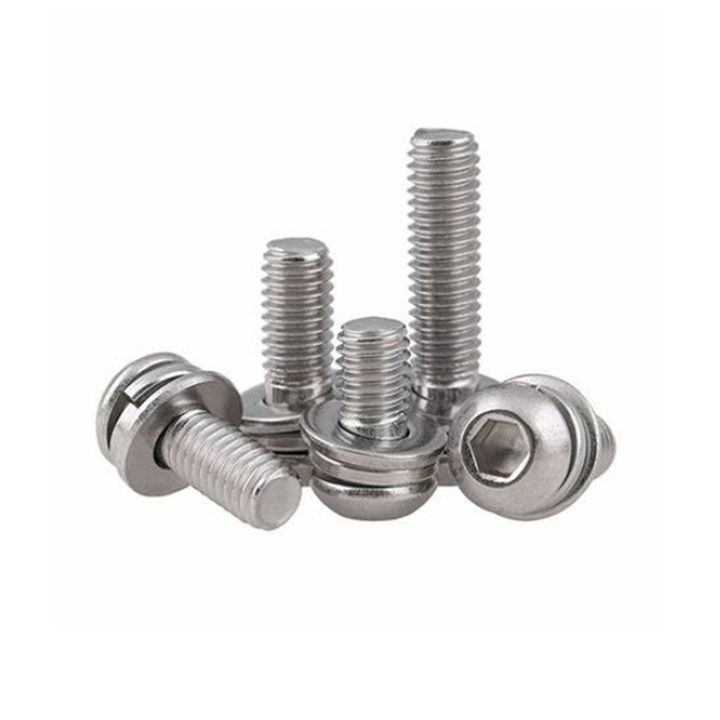 Din7985 Stainless Steel Carbon Steel Pan Head Phillips M2 M3 Combination Screws with Spring ...
