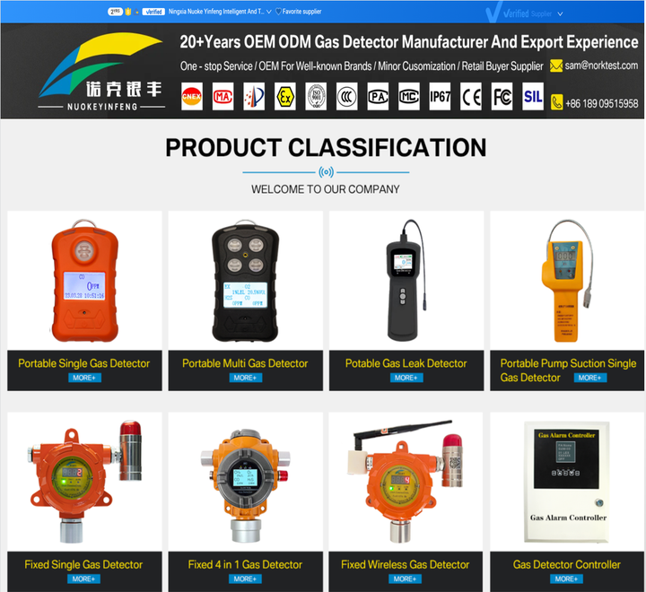 China NKYF EX Certificate Portable 4-in-1 LCD Handheld CO2 CO ...