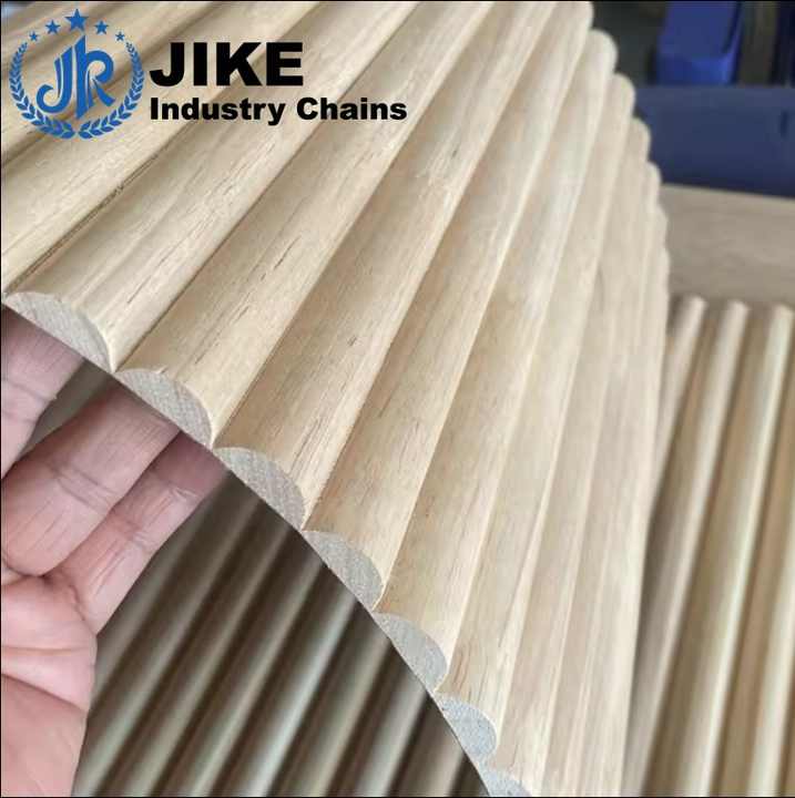 Flexible Bendable Fluted 3D Wave Wall Wood Board Oak Rubber Pine Wood ...