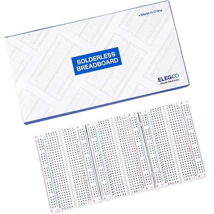 ELEGOO 400 Tie Points for Breadboard Prototyping Demonstration Board 4 ...