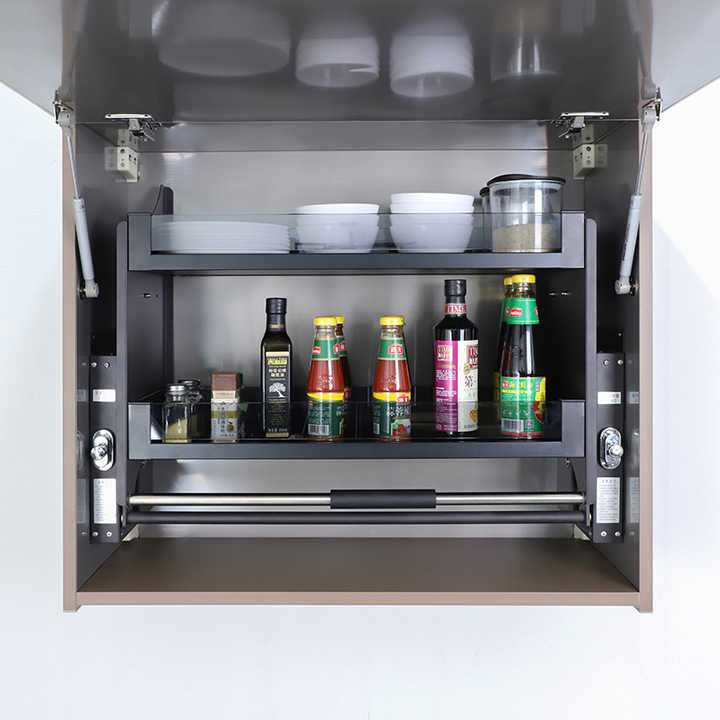 Aluminum Pull-Out Kitchen Baskets - Modern & Eco-friendly