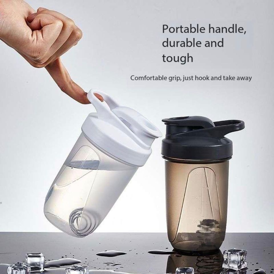 Custom Logo Protein Shake Bottle 300ml Mini Blender Cup with Measuring ...