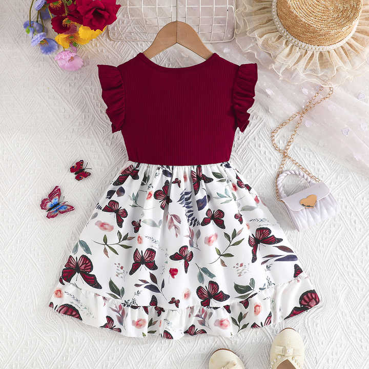 Shop Our Collection of Cute Butterfly Print Dresses for Kids