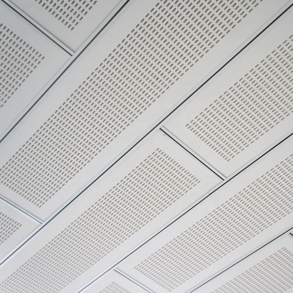 Square Perforation Perforated Sound Absorbing Gypsum Ceiling Hole Board ...