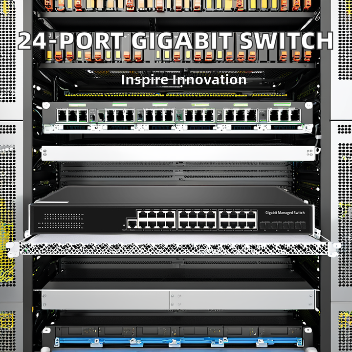 24 Port Managed Gigabit Ethernet Switch - 1000mbps Poe