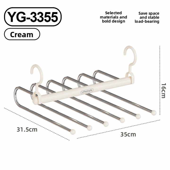 Multi-Purpose Clothes Hanger Thickened Seamless Non-Slip Trouser Rack ...