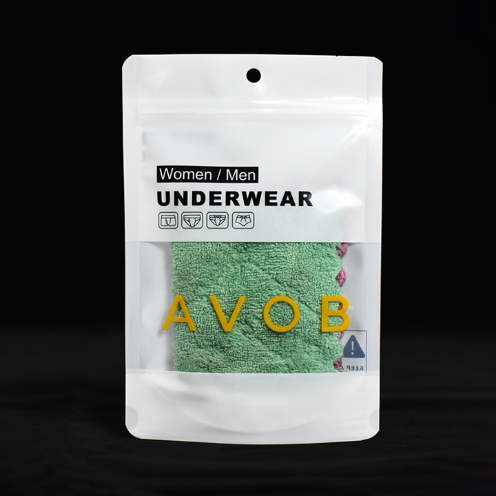 Custom Resealable Stand up Pouches for Underwear Packaging