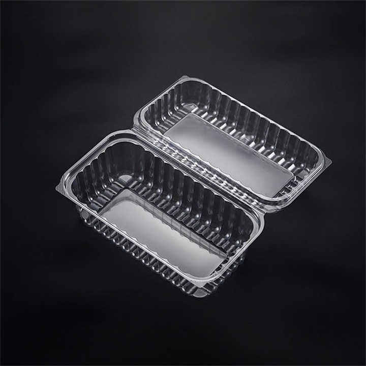 Custom Capacity Rectangle clear Plastic Disposable Food Container ...