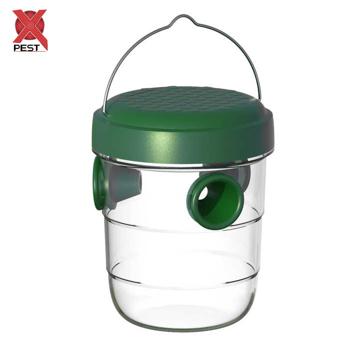 X-Pest Outdoor Hanging Plastic Wasp Bee Trap Fly Killer Catcher Bottle ...