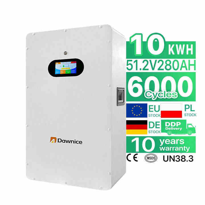 Dawnice Lithium Solar Battery - 48v 100AH Wall Mounted Power