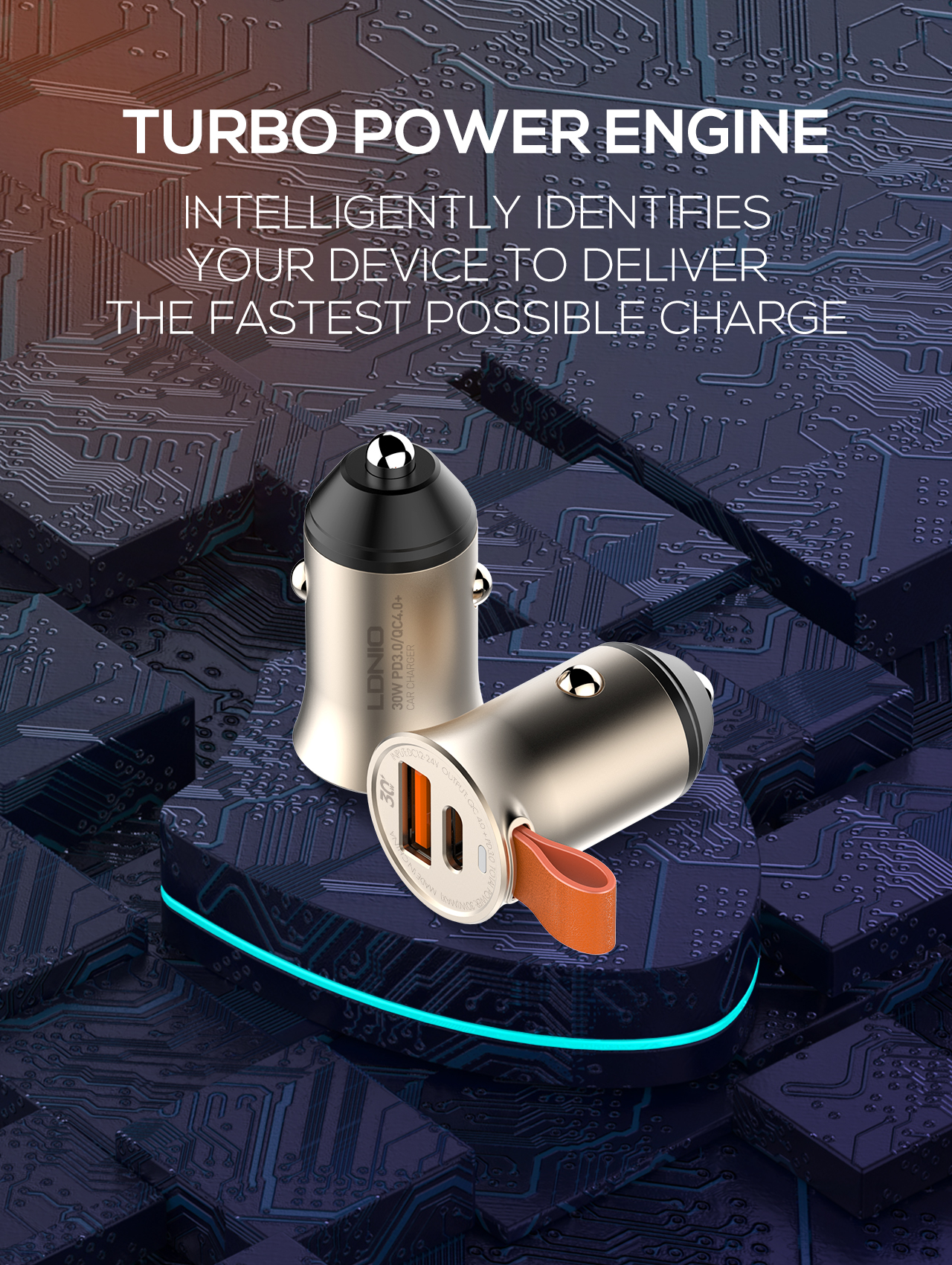 C509Q High Quality Fast Car Charger Dual Port (Type-C & USB) 30W | 3RAFOTY STORE
