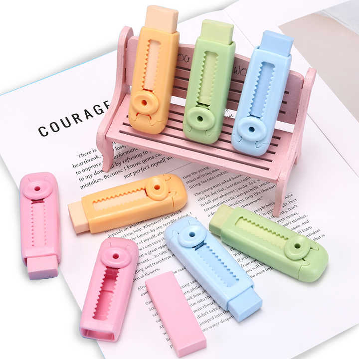 Novelty Erasers School Eraser Set Featuring a Whimsical Cartoon Eraser ...