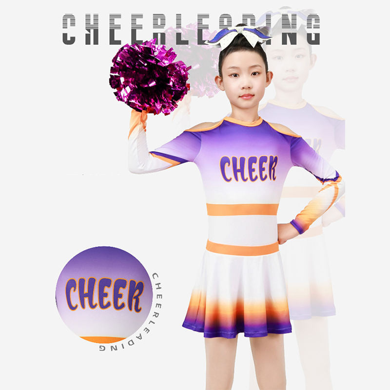 Custom Logo Cheerleading Uniform Illusion Mesh Panel Team Dress High ...