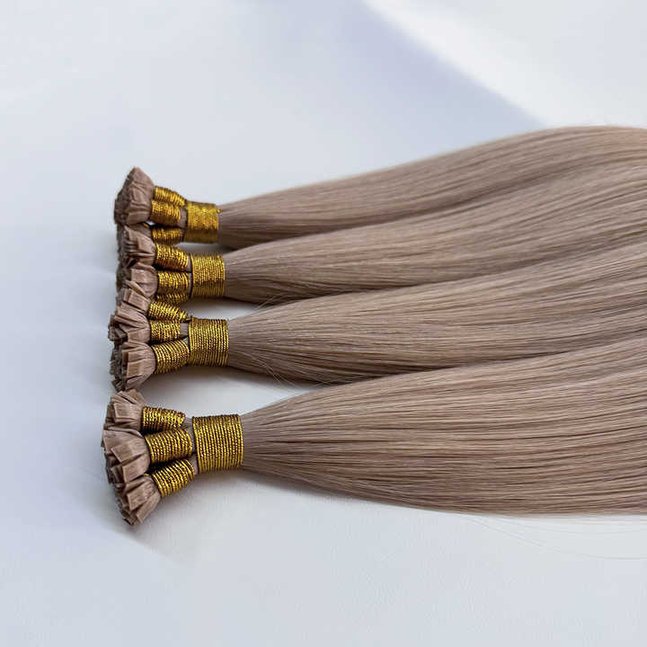 Wholesale Luxury Russian Flat Tips Human Remy Hair Extensions Double ...