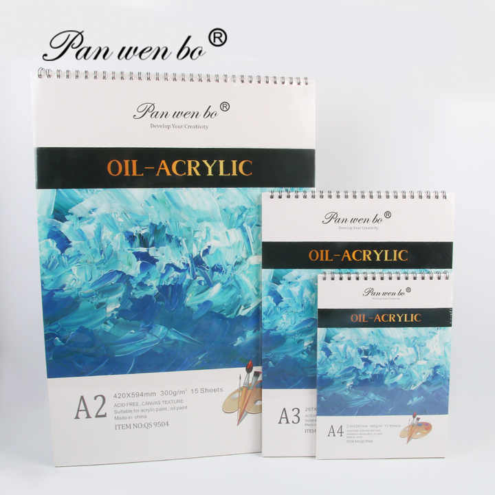 Oil Acrylic Painting Acrylic Oil Paint Blank Canvas Pad A2 A3 A4 ...