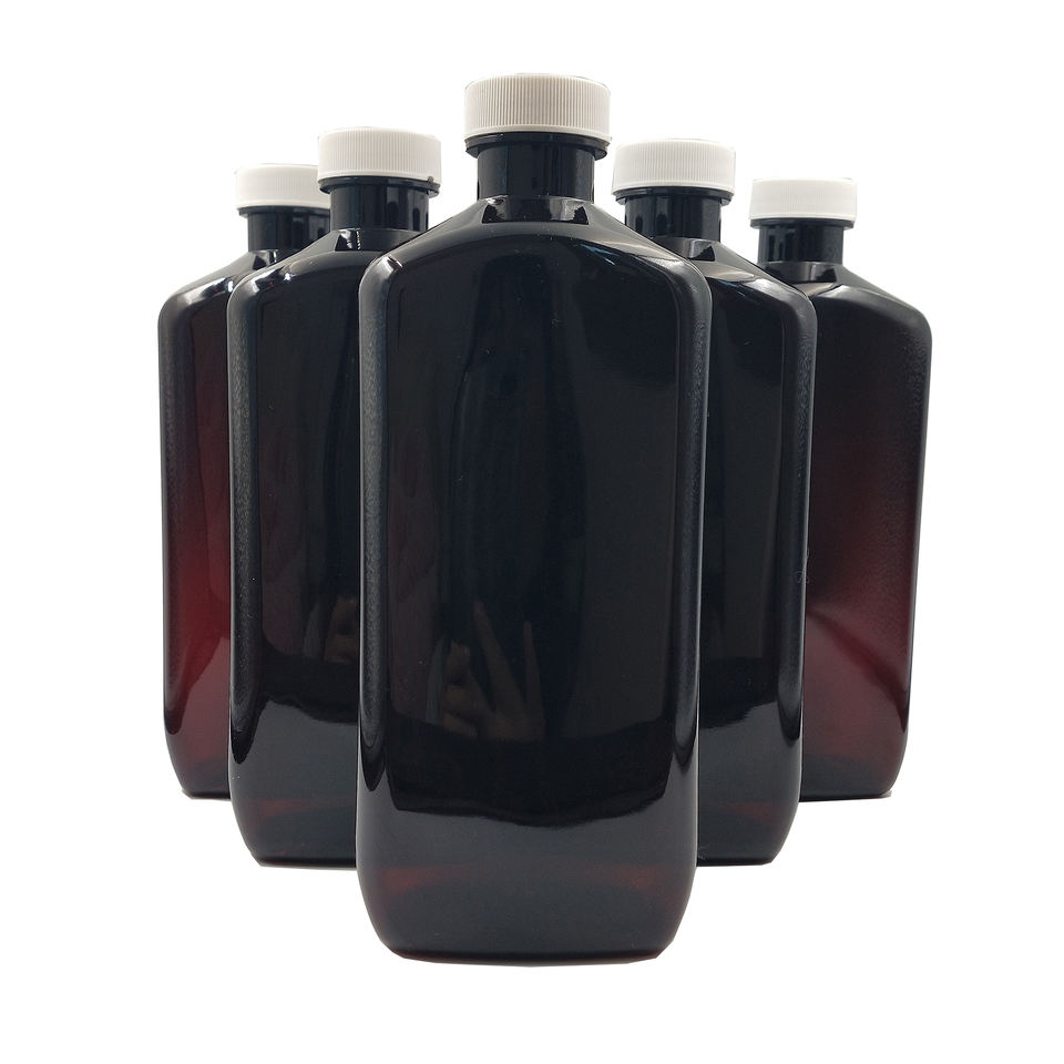 473ml 16oz 500ml Tris Purple Green Empty Bottles Medicine Arch Plastic ...